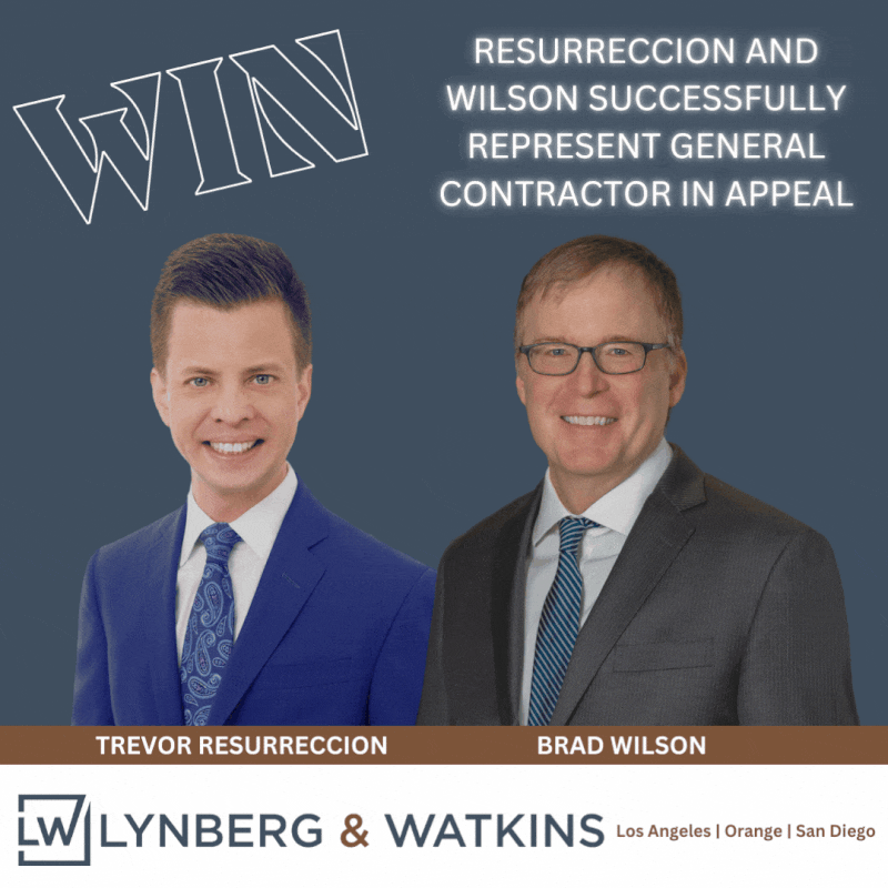 APPELLATE WIN! - Lynberg & Watkins